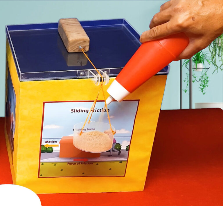 Science Project Working Model of friction for 8th Grade Students: Easy ...